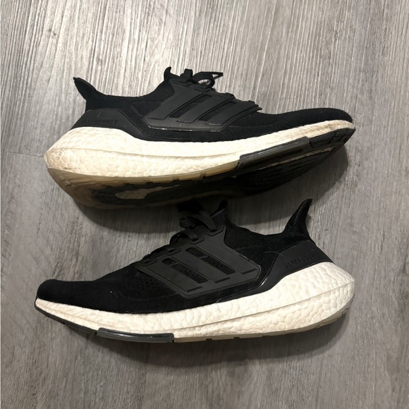 Shoes | Adidas Ultraboost 21 White Core Black Running Boost Shoes Mens ...
